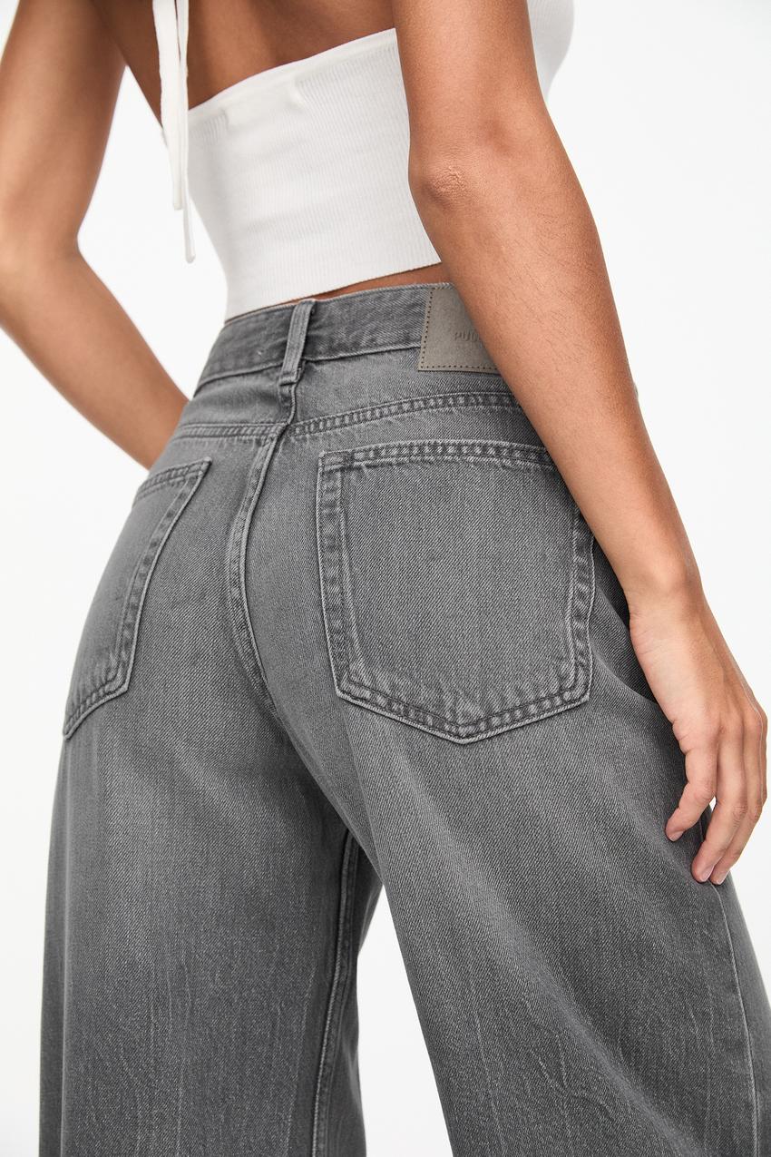 شلوار جین بگی اورسایز زنانه پول اند بیر کد 1295215 | بانی استایل