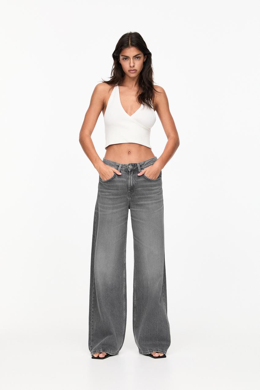 شلوار جین بگی اورسایز زنانه پول اند بیر کد 1295215 | بانی استایل