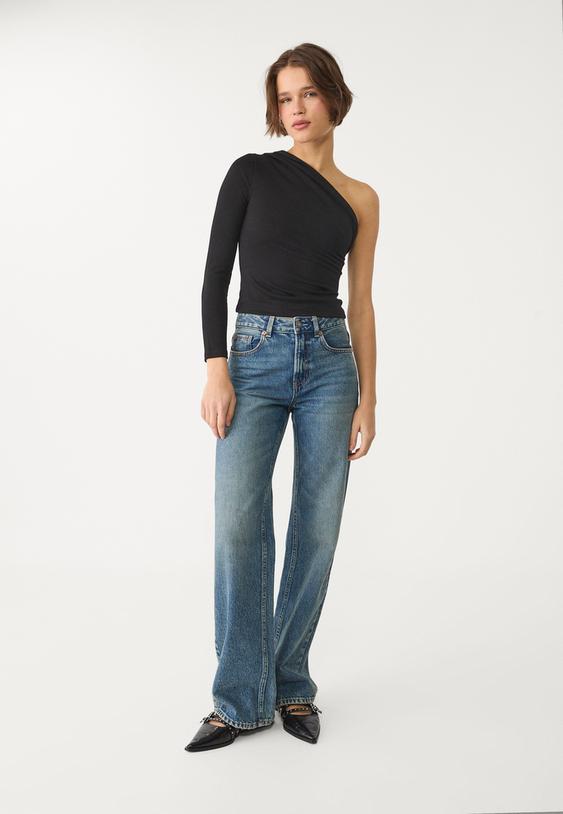 تیشرت زنانه استرادیواریوس کد 1444742 | بانی استایل