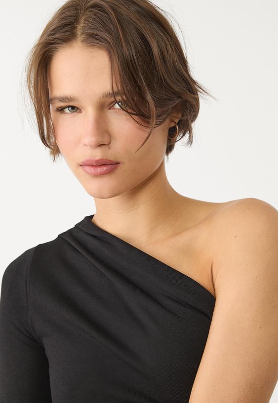 تیشرت زنانه استرادیواریوس کد 1444742 | بانی استایل