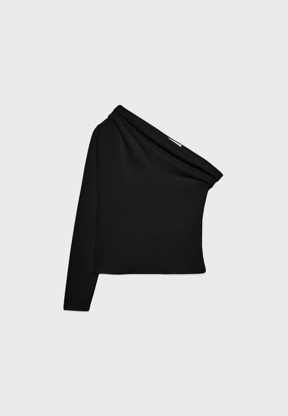 تیشرت زنانه استرادیواریوس کد 1444742 | بانی استایل